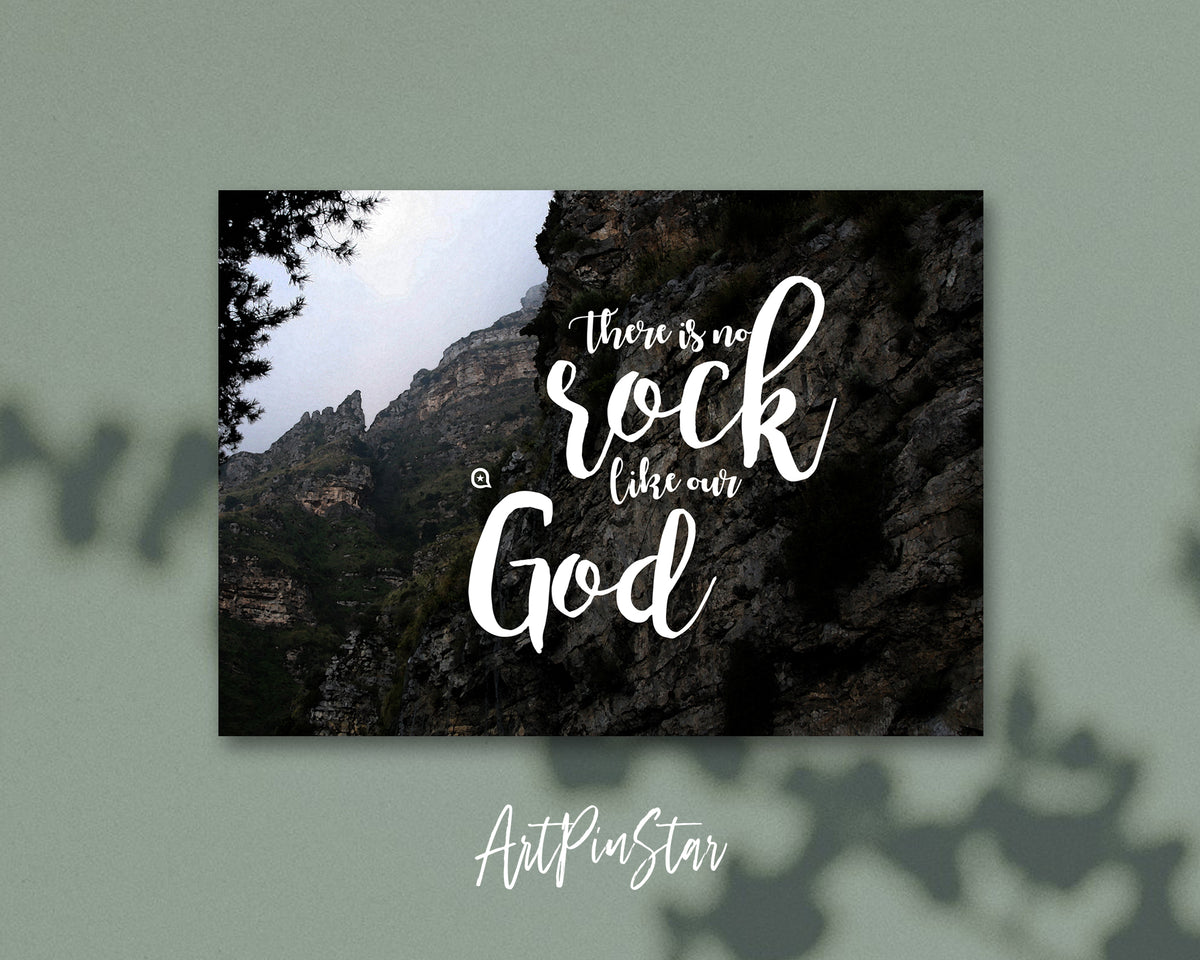 There is no rock like our God Personalized Scripture Greeting Cards ...