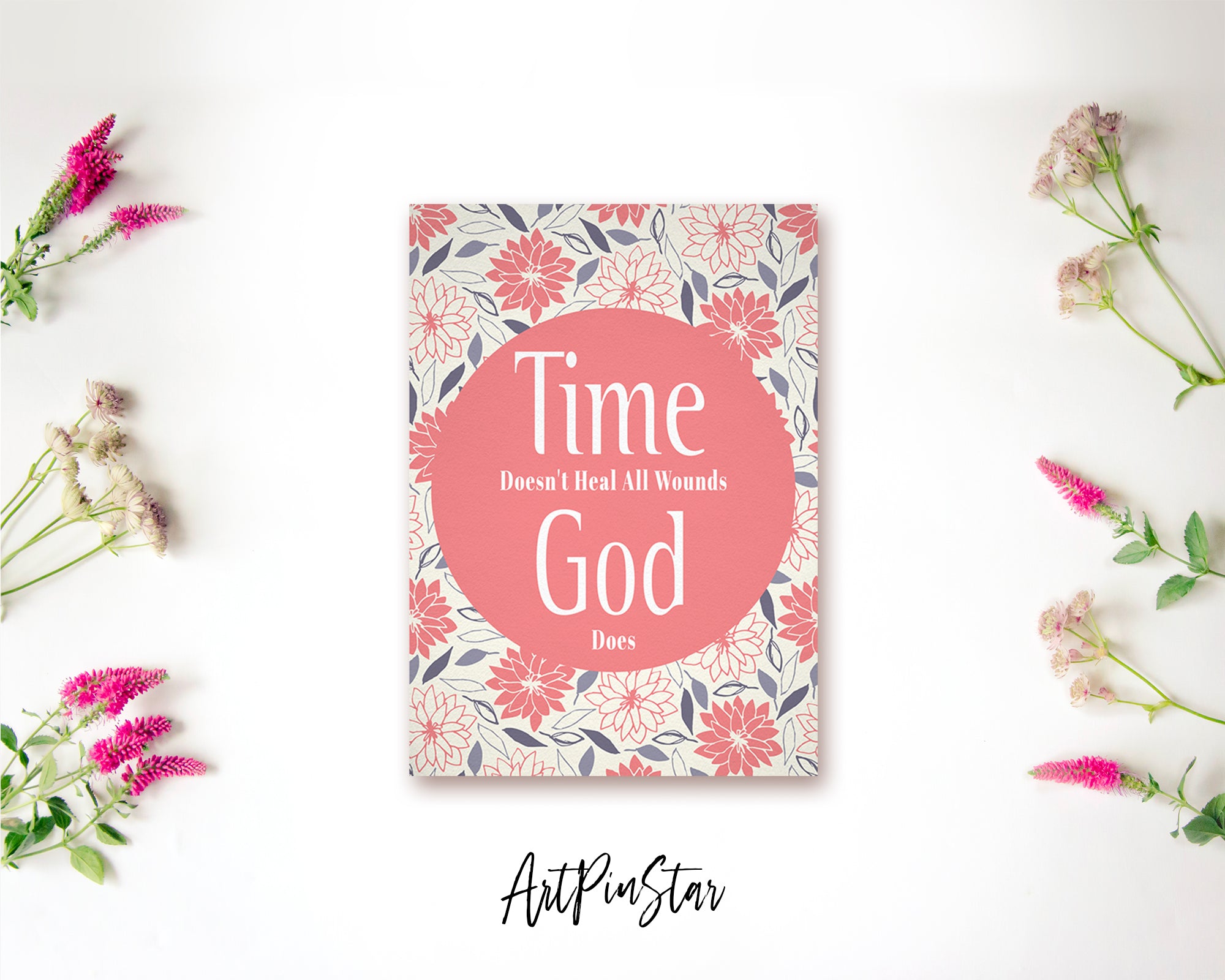 Time doesn't heal all wounds God does Personalized Scripture Greeting ...